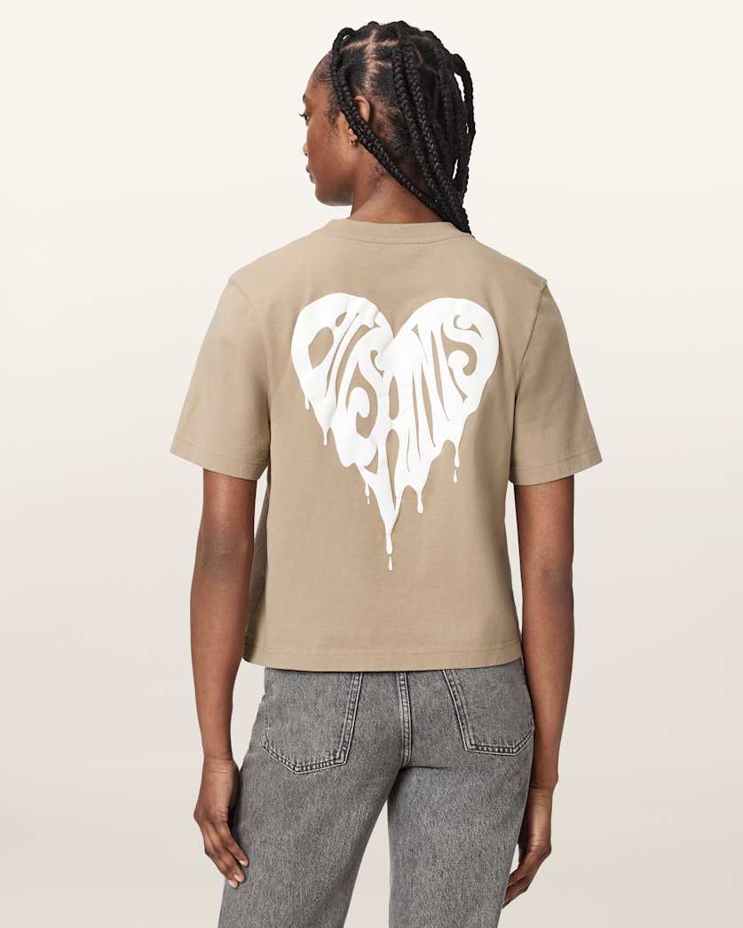 Lisa Trip Graphic Boxy T-Shirt SHALE GREY | ALLSAINTS US